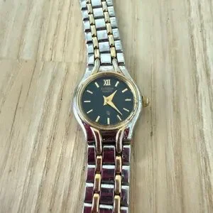 Citizen | Accessories | Vintage Citizen Quartz Ladies Black Dial Two ...
